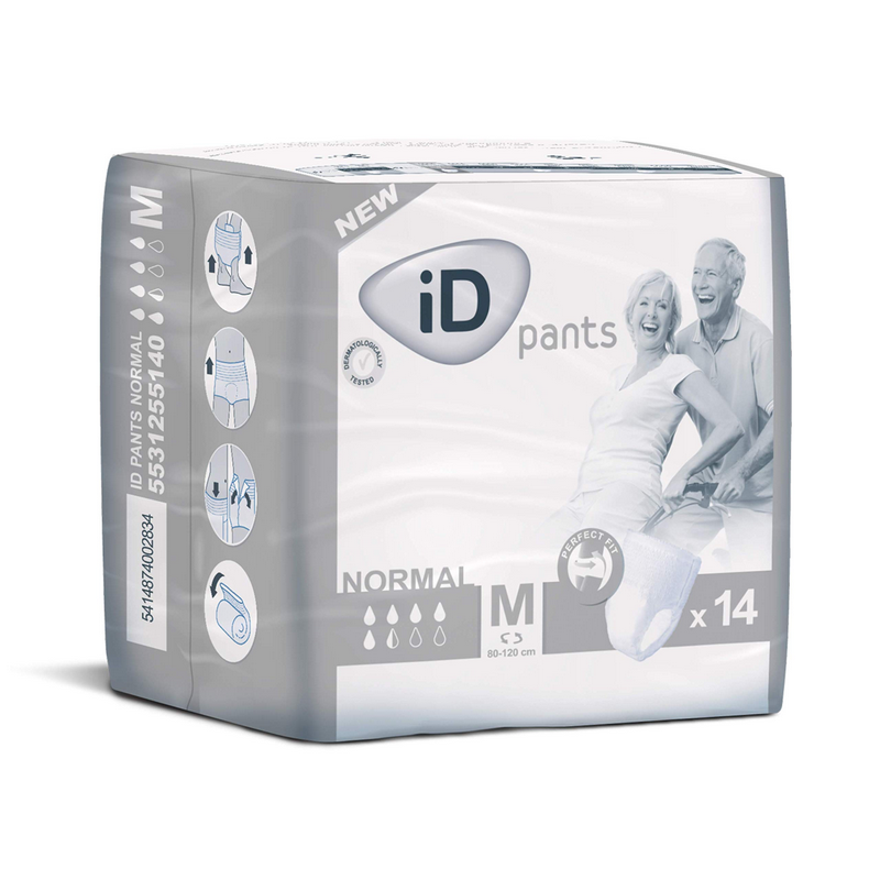 ID Pants Normal| Medium - Large | Pull-up pants | Adult Diapers Size Medium Packaging 8 packs of ...